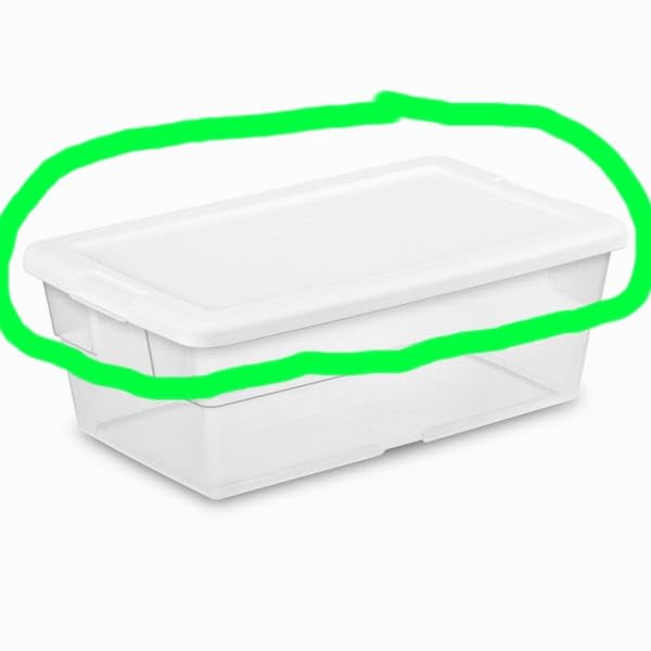 M02001 Sterilite 6 Qt. Storage Box Replacement Lid Only Sterilite 1642 Shoe Box Lid Only
