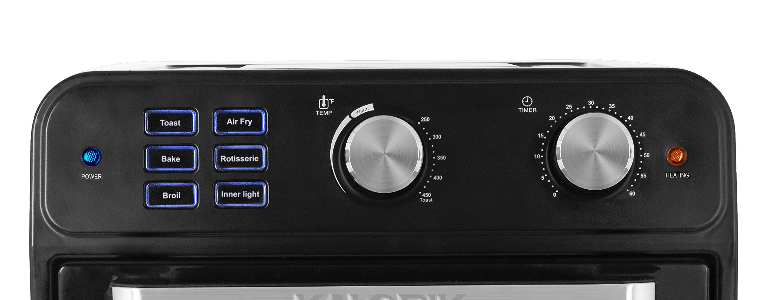 Kalorik AFO 46110 BK 22 Quart Digital Air Fryer Toaster Oven, Black
