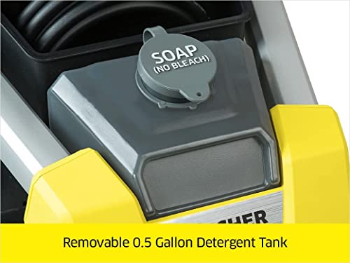 Karcher K1800 1800 PSI 1.3 GPM Electric Power Pressure Washer with Turbo, 15°, & Soap Nozzles