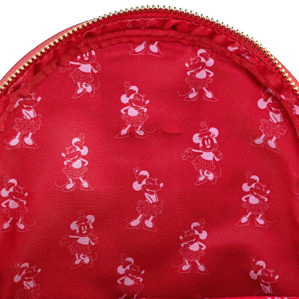 Loungefly Minnie Bow 2in1 Fanny Mini Backpack PinkRed