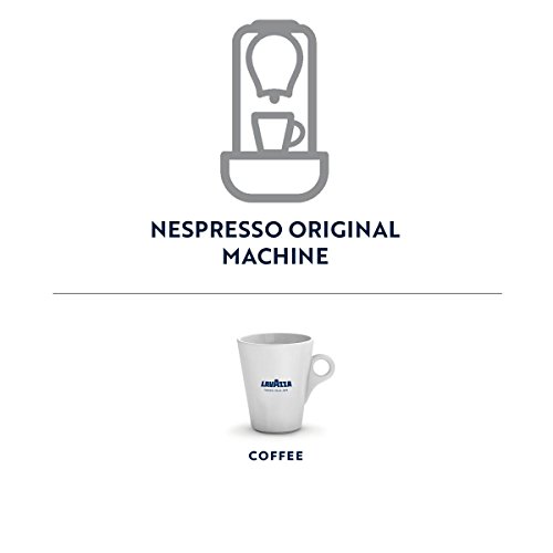 Lavazza Premium Coffee Corp Nespresso OriginalLine Compatible Capsules Avvolgente Espresso Lungo, Dark Roast Coffee, 10 ct