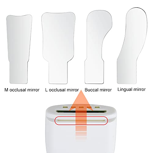 Yuland Dental Electric LED Photography Mirror Automatic Defogging Imaging Occlusal Reflector Mirror, Wireless Charger & Fan with 4 Interchangeable Mirrors, FBA Shipment