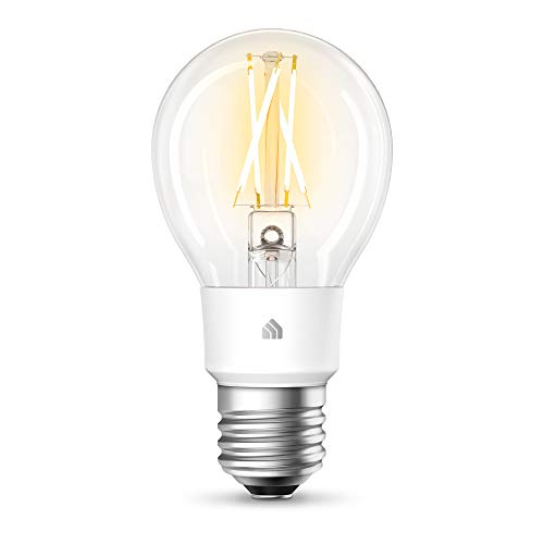 Kasa Smart Wi-Fi LED Bulb, Filament A19 E26 Smart Light Bulb, Soft White 2700K, Dimmable, No Hub Required, Compatible with Alexa & Google Assistant, Antique Vintage Style (KL50),7 watts