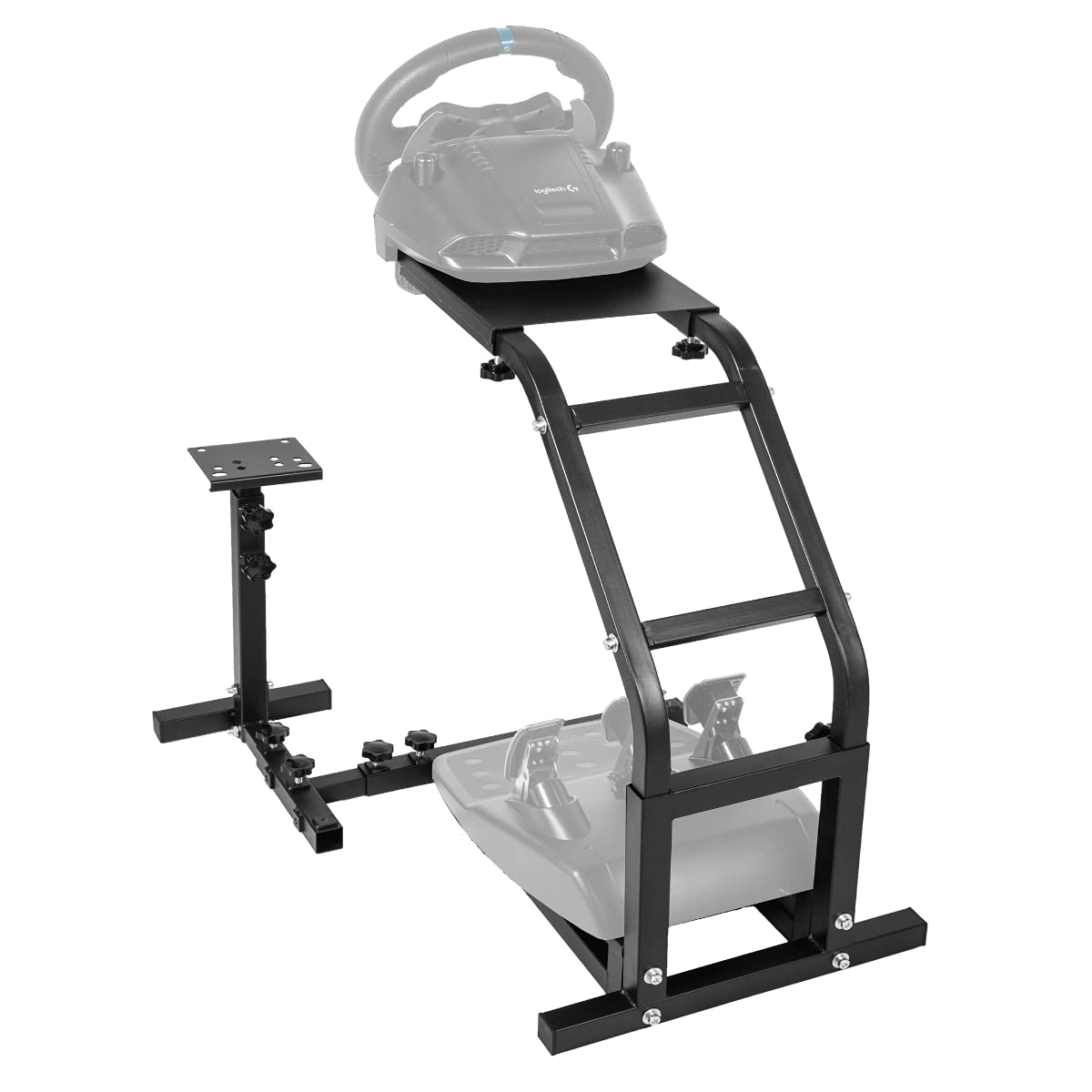 Marada Racing Wheel Stand Adjustable Compatible with Logitech/Thrustmaster G29/G27/G25/G920/G923,T300RS,TX,T500RS Racing wheel,Steering wheel; Racing Simulator Stand without Wheel, Shifter and Pedals