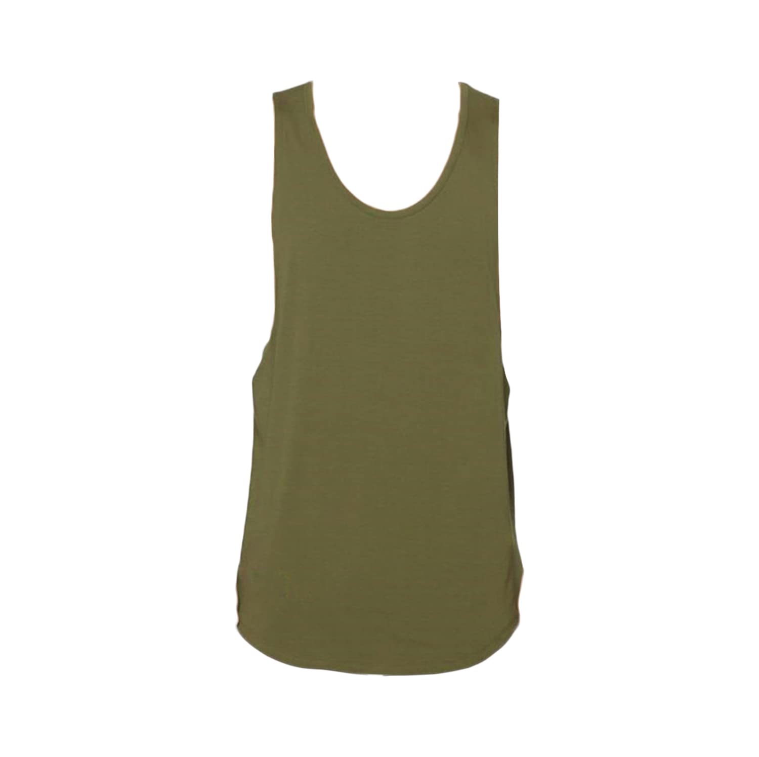 Men's Quick Dry Sleeveless Shirt Fit Muscle Workout Tank Tops Bodybuilding Gym Athletic Jogging Chest Undershirt (Green,X-Large)