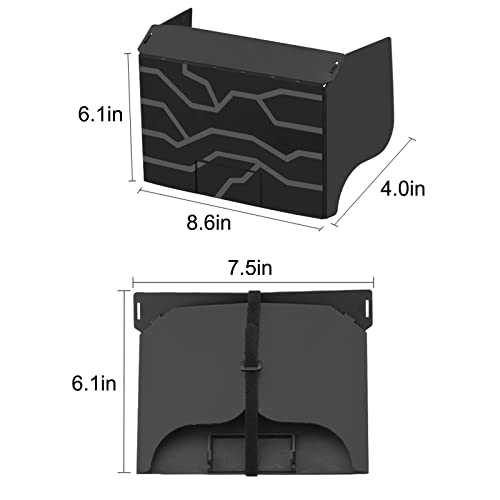 Sun Hood Sunshade for Mini 3 Pro Controller Accessories for 4.4 to 7.1inch Smartphone Screen Pocket Drones for Adults (Black, One Size)