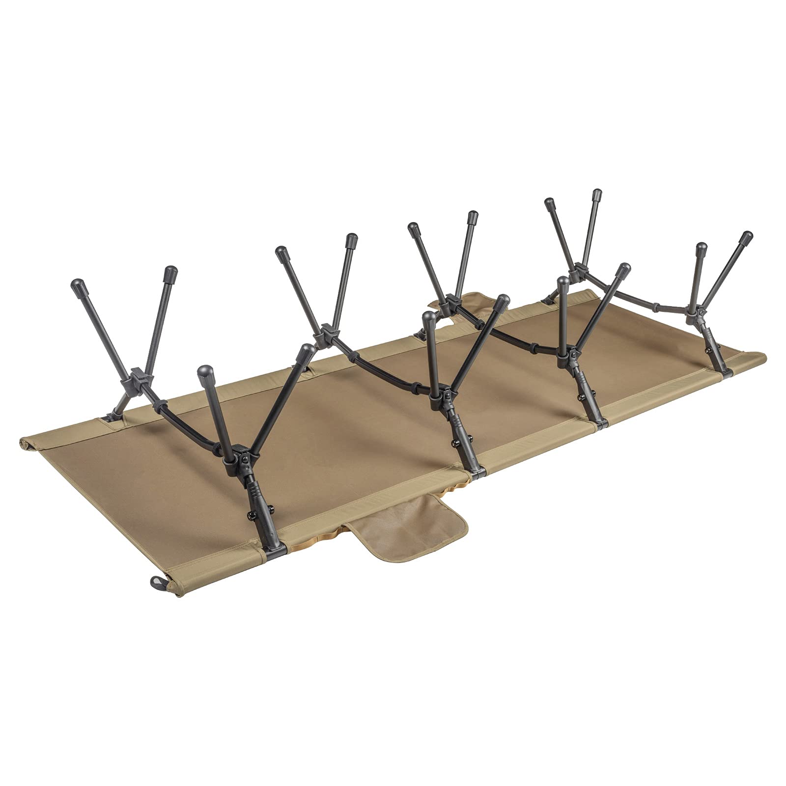OneTigris Lightweight Camping Cot with Leg Extenders, Strong Support 330 Lbs, Durable Compact Tent Folding Bed for Adults Outdoor Overnighter Camping, Hiking, Travel, RV, Beach, Office Nap