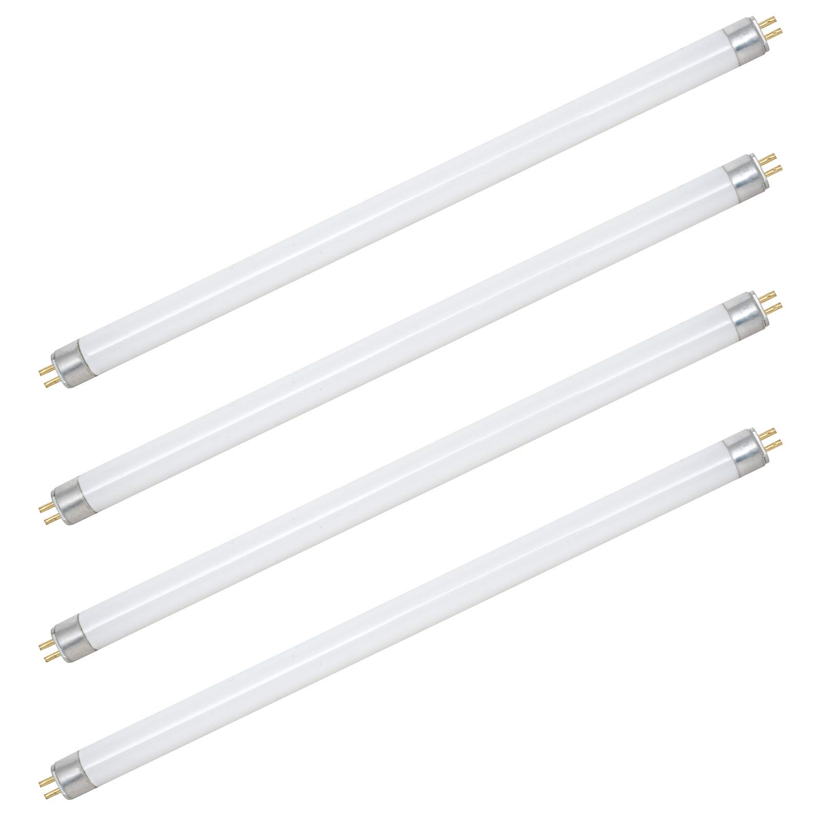 Konideke F8T5/WW 12 Inch 8W T5 3000K Warm White, Linear Straight Fluorescent Light Bulb,G5 8 Count