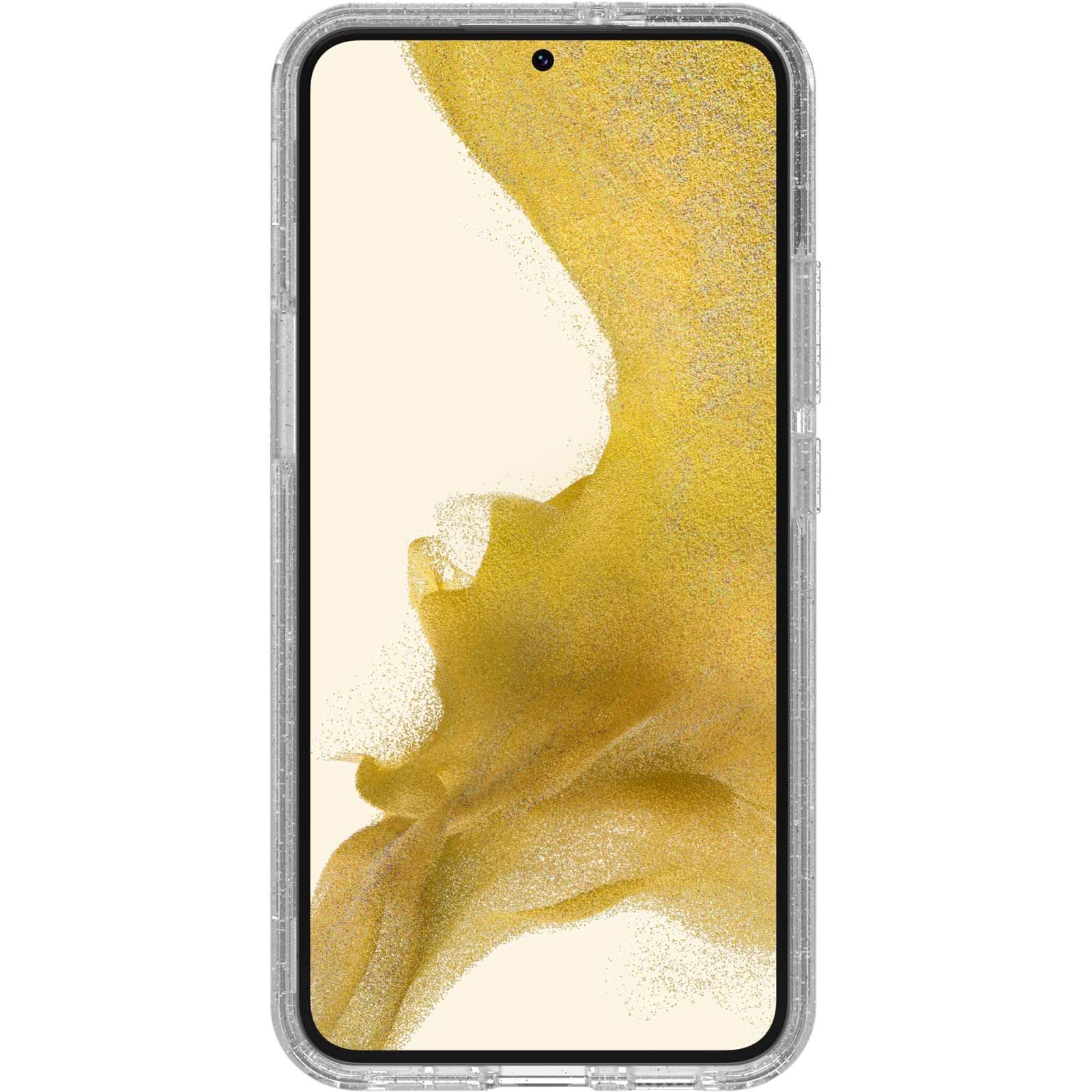 OtterBox Galaxy S22+ Symmetry Series Case - STARDUST (GLITTER/CLEAR), ultra-sleek, wireless charging compatible, raised edges protect camera & screen