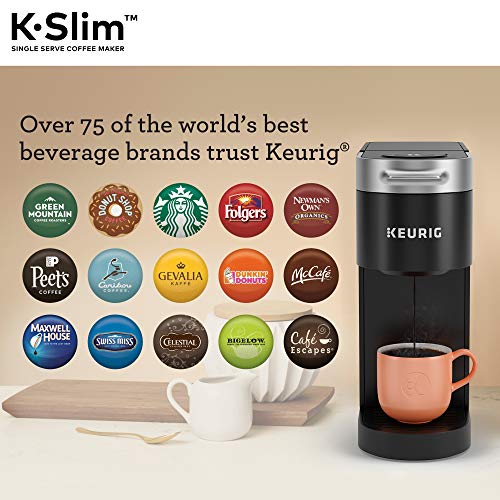 Keurig K-Slim Single Serve Coffee Maker with McCafé Classic Collection Variety Pack, 40 Count K-Cup Pods