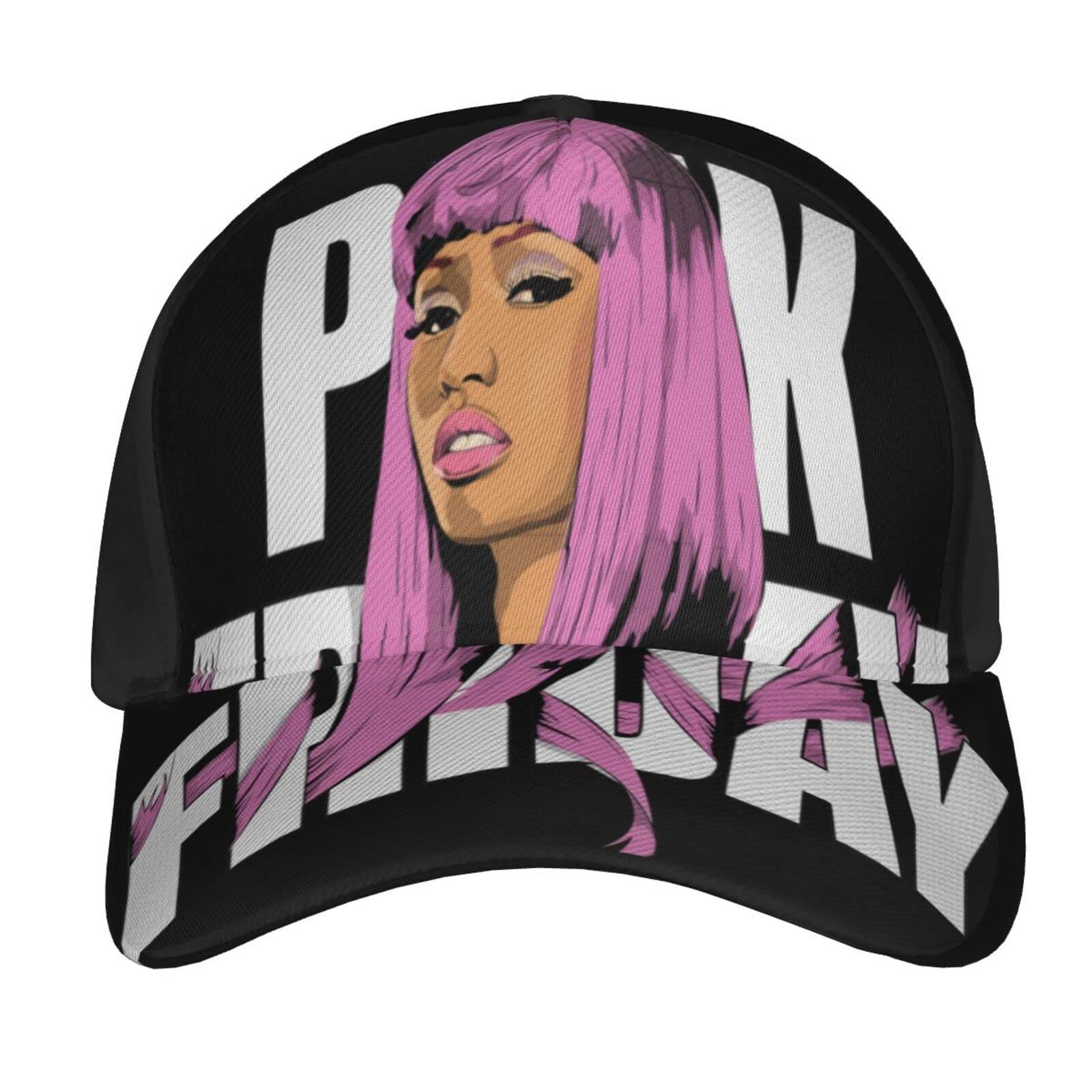 Nicki Music Singer Minaj Band Baseball Cap Women Men Adjustable Size Running Hat Black