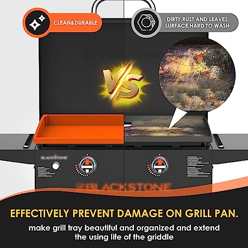 Upgraded Griddle Cover Mat Grill 28" Silicone Mat Cover, Full-edge Silicone Griddle Mat Design for Blackstone 28 Inch Grill,Protect Your Griddle from Rodents, Insects, Debris and Rust