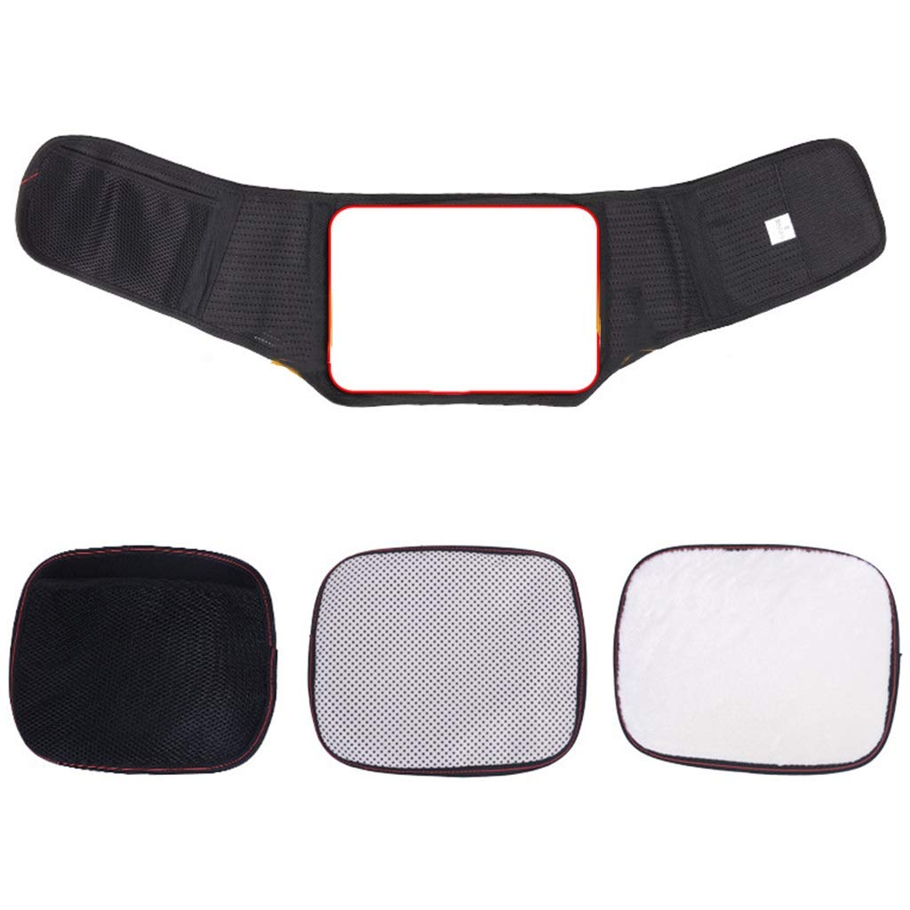 LSRRYD Double Adjustment Lumbar Support Belt Self-Heating Steel Plate for Pain Relief and Injury Prevention Sciatica (Size : Large)