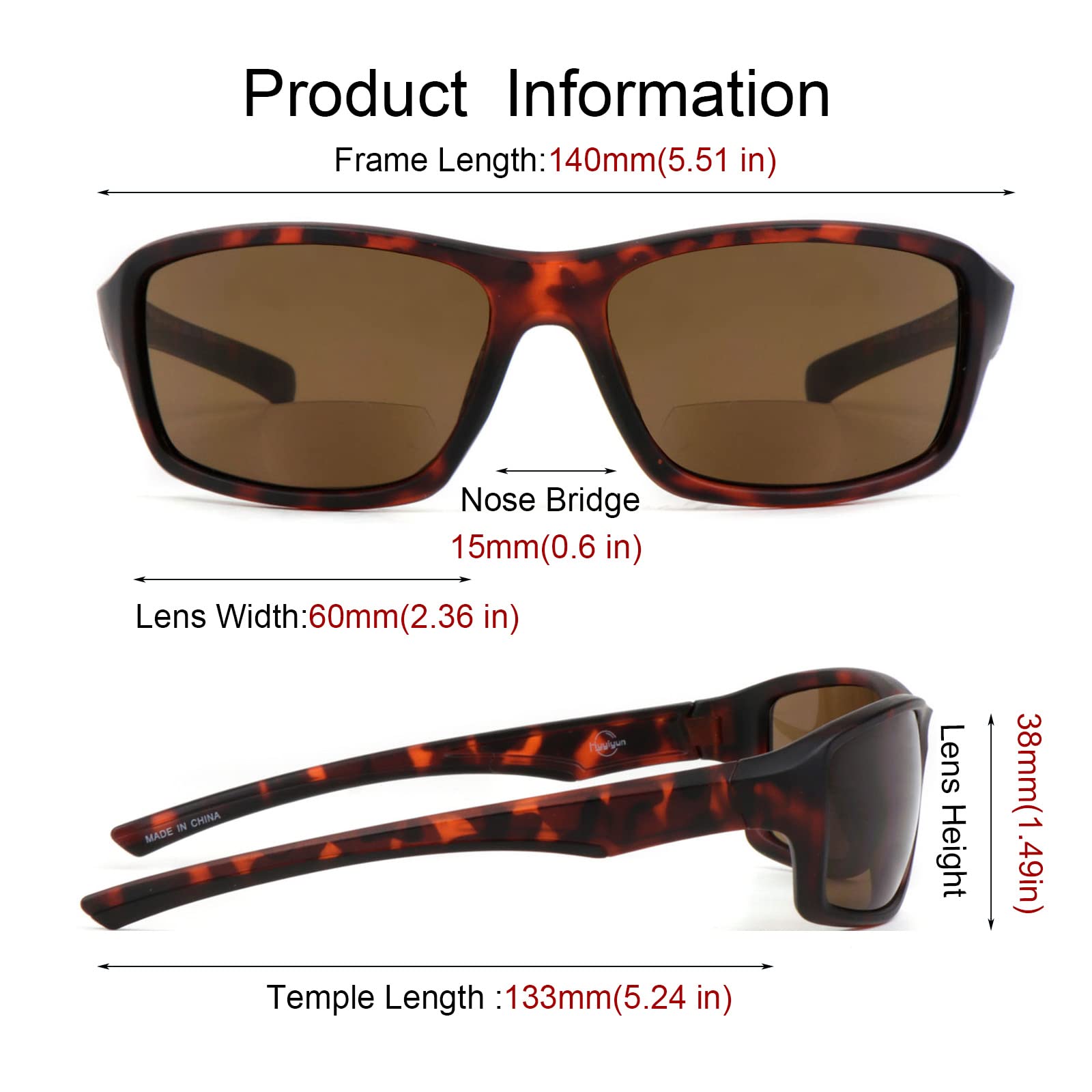 Hyyiyun Bifocal Sunglasses for Men and Women,3 Pack Outdoor Sports Sun Readers UV Protection 2.25 X