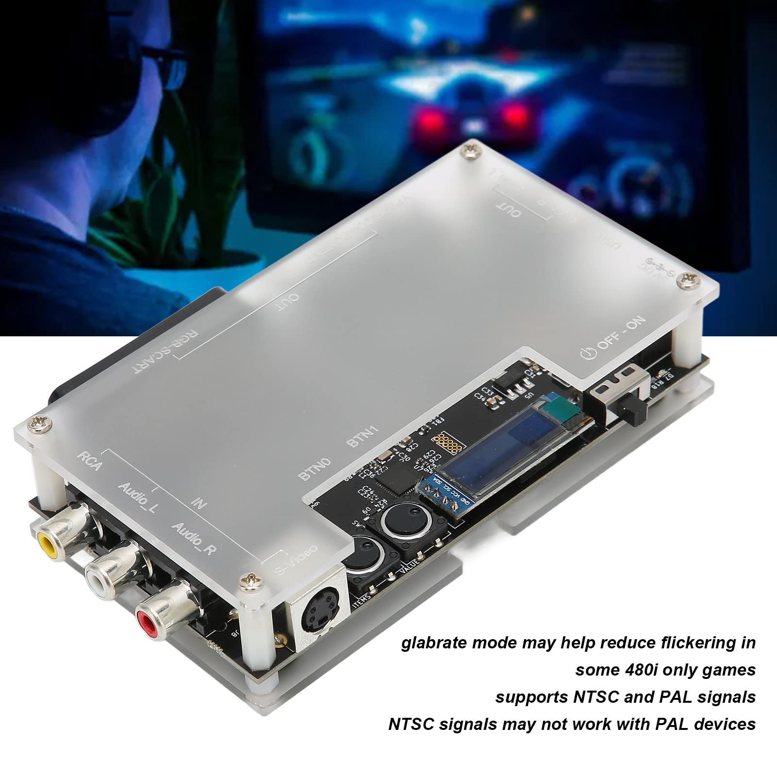 OSSC Converter ABS OSSC Addon Card Dual Mode for Retro Game Consoles