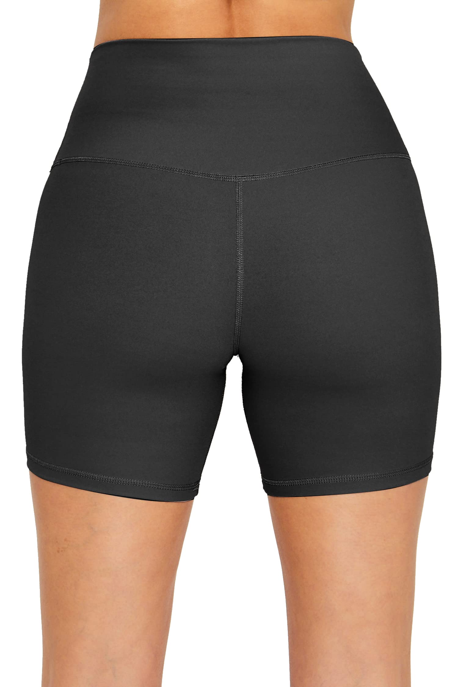 Love Tree Women's High Waisted Biker Shorts - Buttery Soft, Moisture Wicking Workout Yoga Pants (Lime, Small)
