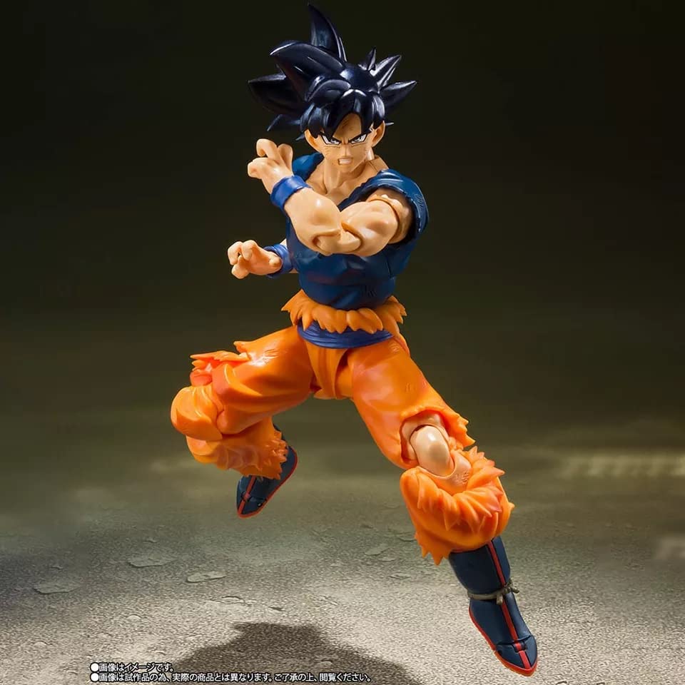 Original Bandai Dragon Balls Action Figure SHFfiguarts (Son Goku Ultra Instinct Sign)