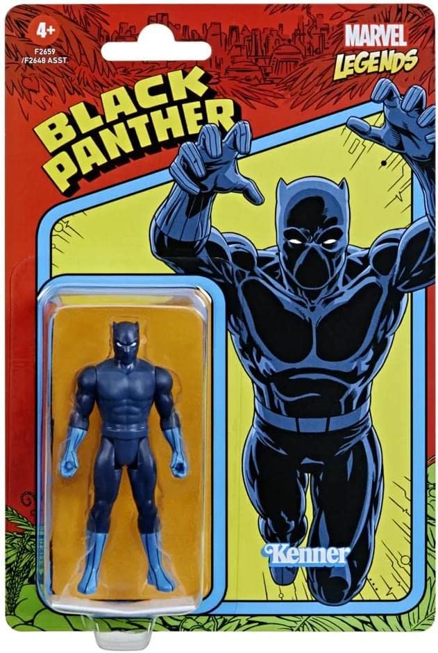 Marvel Hasbro Legends 3.75-inch Retro 375 Collection Black Panther Action Figure Toy