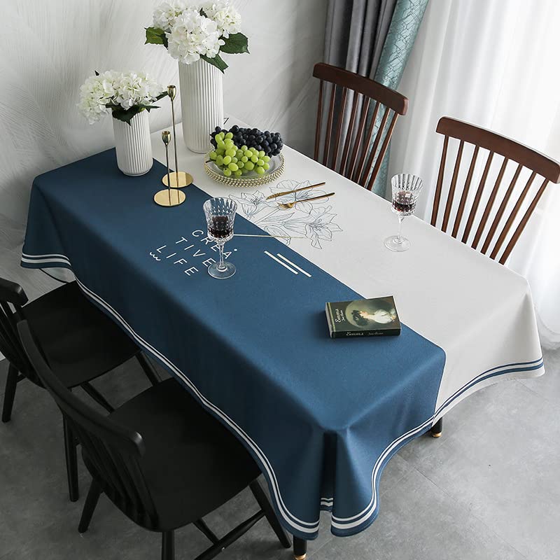 Nordic Ins Wind Table Cover Waterproof Coffee Table Table Cloth Rectangular Tablecloth Home Simple Desk Tablecloth Party Decor A4 140x210cm