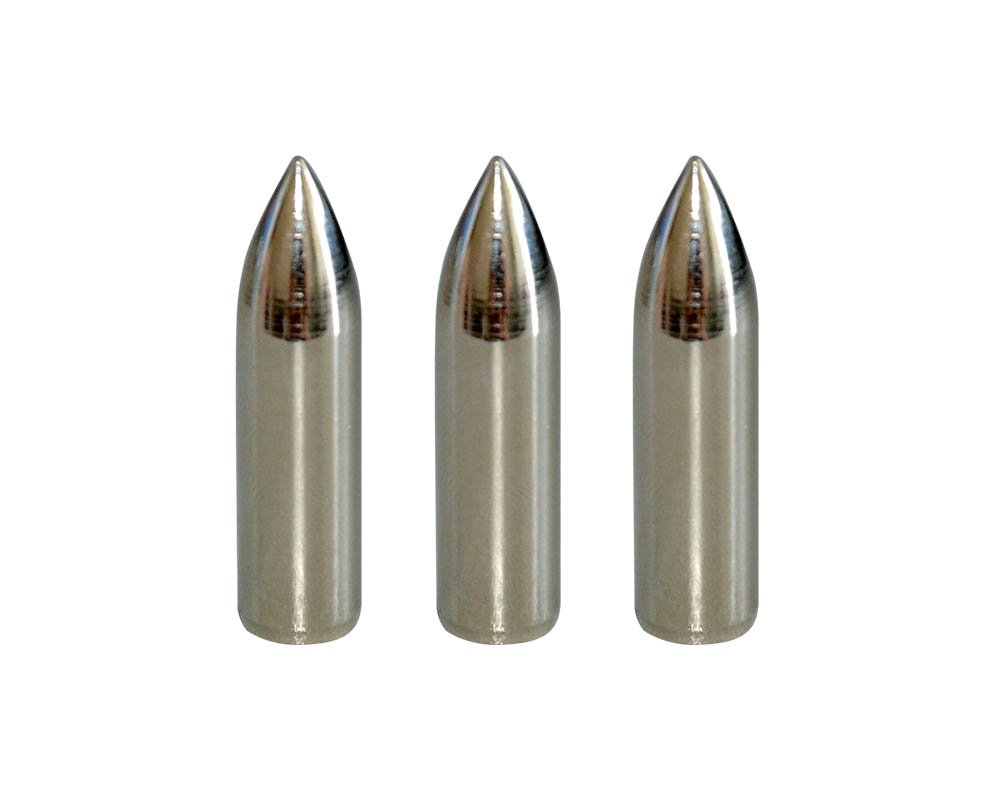 I-Sport 100 Grain Glue on Field Points Archery Replacement Practice Target Arrow Tips 12 Pack