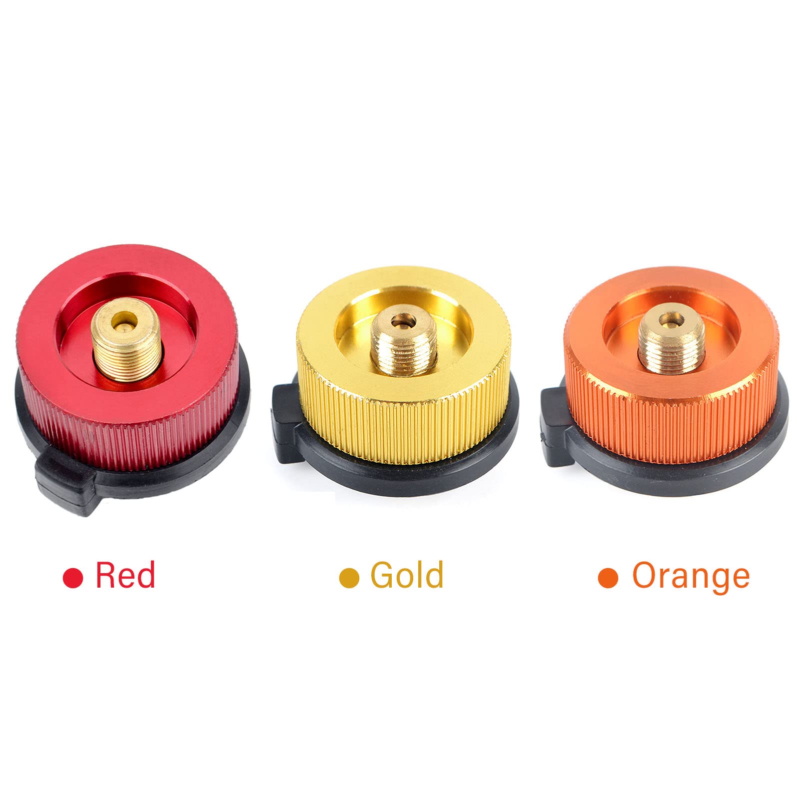 MengK 1PCS Camping Stove Adapter Propane Adapter Lindal Valve Butane Canister Adapter Cylinder Gas Cartidge Converter