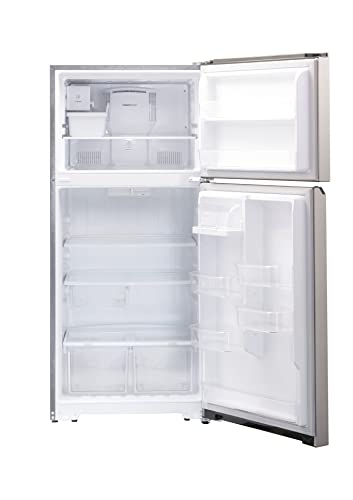 Winia 18 cu. Ft. Top Freezer Refrigerator with Icemaker - Stainless Steel
