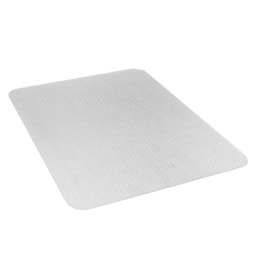 Kcelarec Office Chair Mat for Carpet,Computer Desk Chair Mat with Nail– Easy Glide Rolling Plastic Floor Mat for Office Chair on Carpet for Work, Home, Gaming (Style 2-35.43 x 47.24 x 0.08)