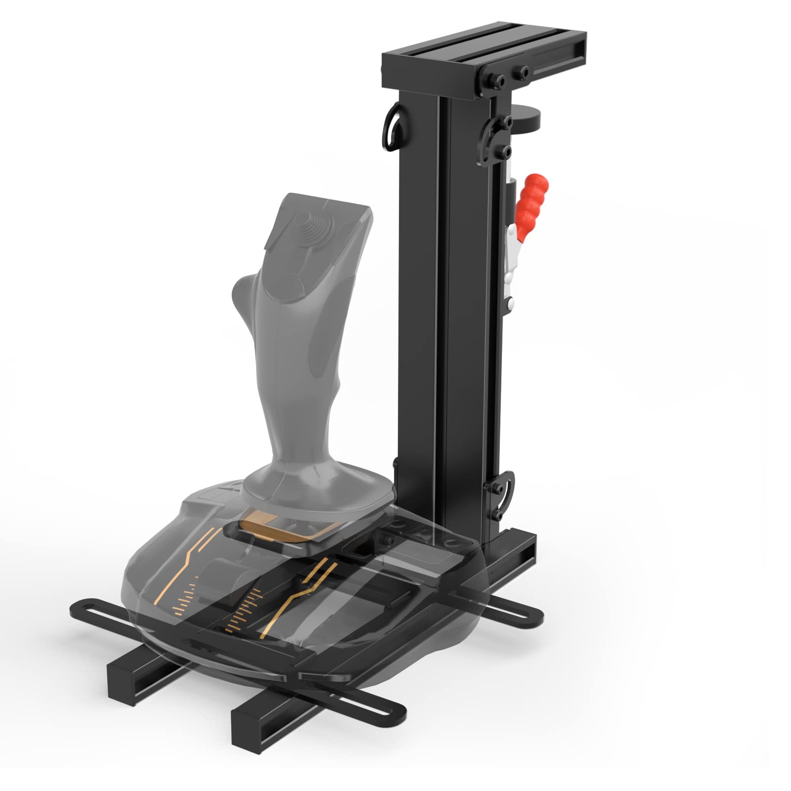 RACGTING Hotas Mount for Logitech X56/X52/X52 Pro No Installation Joystick Mount for Thrustmaster T Flight HOTAS/T.16000M FCS HOTAS/TCA Officer Pack Airbus Edition,Hotas Desk Mount for Flight Sim Game