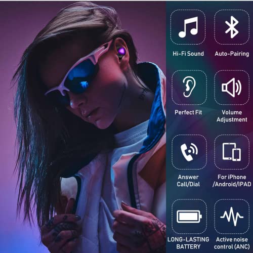 UrbanX Street Buds Plus for Oppo K9 Pro - True Wireless Earbuds w/Hands Free Controls (Wireless Charging Case Included) - Purple