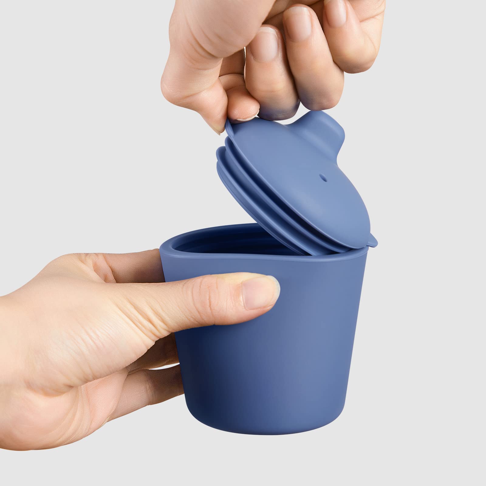 Sippy Cups Leak Proof, 5oz Silicone Baby Cup with Soft Spout, Spill Proof Toddler Cup for Babies 12M+