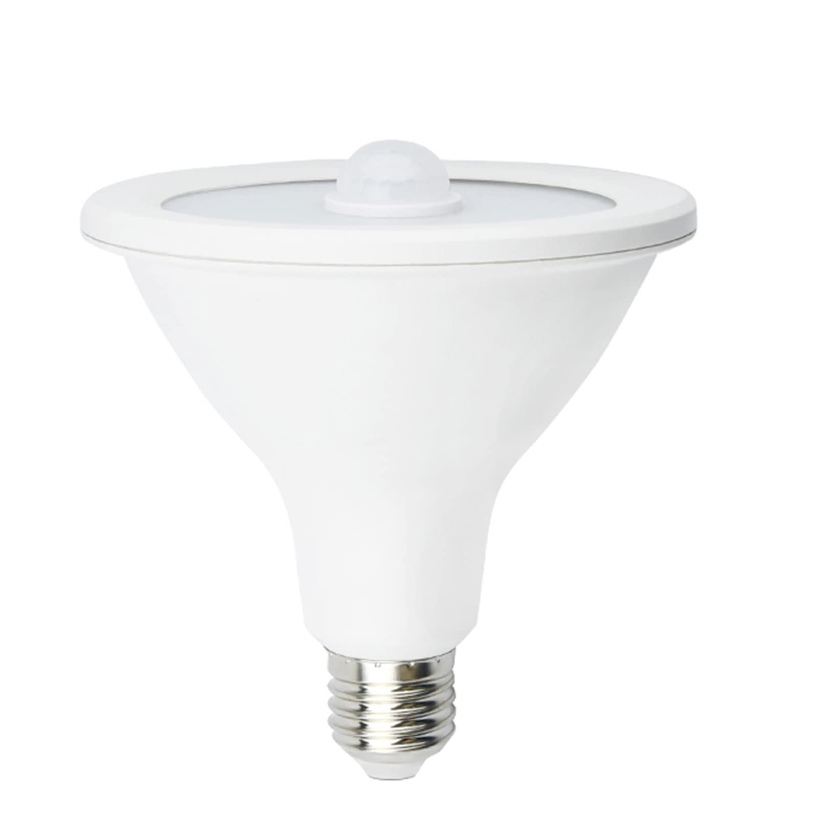 Luxvista Dusk to Dawn Flood Light PAR38 LED Bulb, E26 Motion Sensor, 15W Equivalent 150W, 1500lm, 120V, 6000K Daylight Recessed Light Indoor/Outdoor for Security Light Front Door (1-Pack)