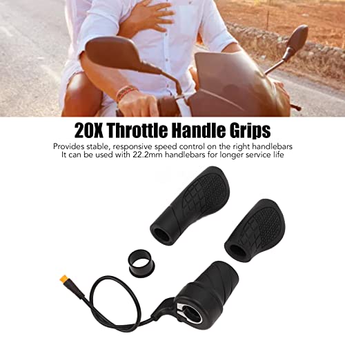 Niiyen Throttle Handle Grips and Cable 20x Electric Bike Throttle Accelerator Handle Grips Speed Regulating Handle General with Waterp for Mountain Bike Bikes Road Bike Modification