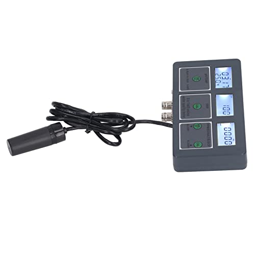 Water Quality Monitor, 24 Hour Monitoring Rechargeable Multi Parameter Water Quality Tester S.G PH EC Salt ORP TDS CF Temp for Laboratory Hydroponics(#2)