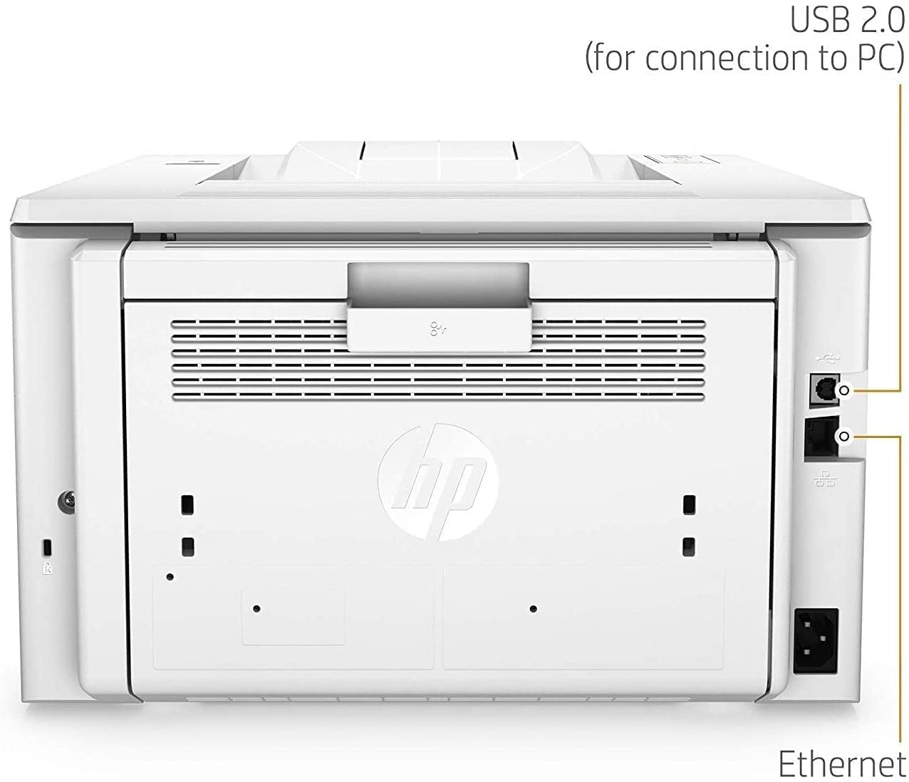 HP Laserjet Pro M203dw Wireless Monochrome Laser Printer Works with Alexa (G3Q47A), Print Only, 1200x1200 dpi, 30ppm, LED Control Panel, Auto 2-Sided Printing, Wi-Fi, Ethernet, Lanbertent USB Hub