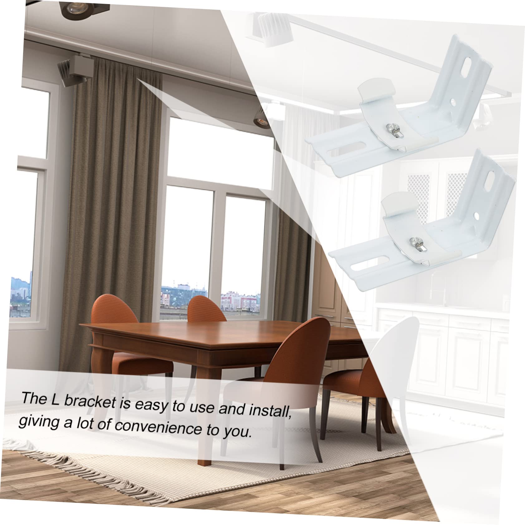 IMIKEYA 12 Pcs Bracket Blind Fixer Track Window Hardware Horizontal Blinds Wand Hook Venetian Blind Tilt Hook Vertical Blind Repair Window Covers for Home Iron Curtain White Repair Parts