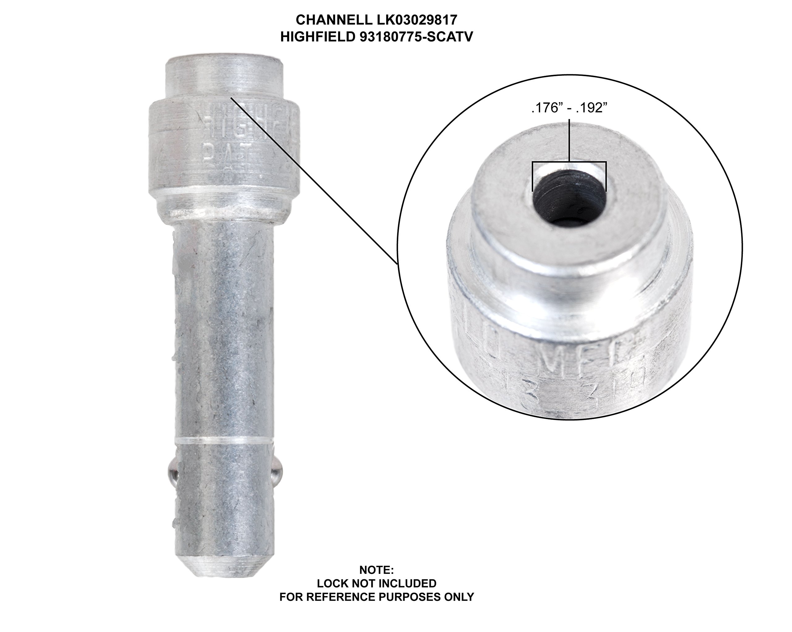 Jonard TTB-6 Steel Barrel Fastener Plunger Tool with Handle for CATV Pedestal Fasteners with 0.176” to 0.196” Inside Diameter