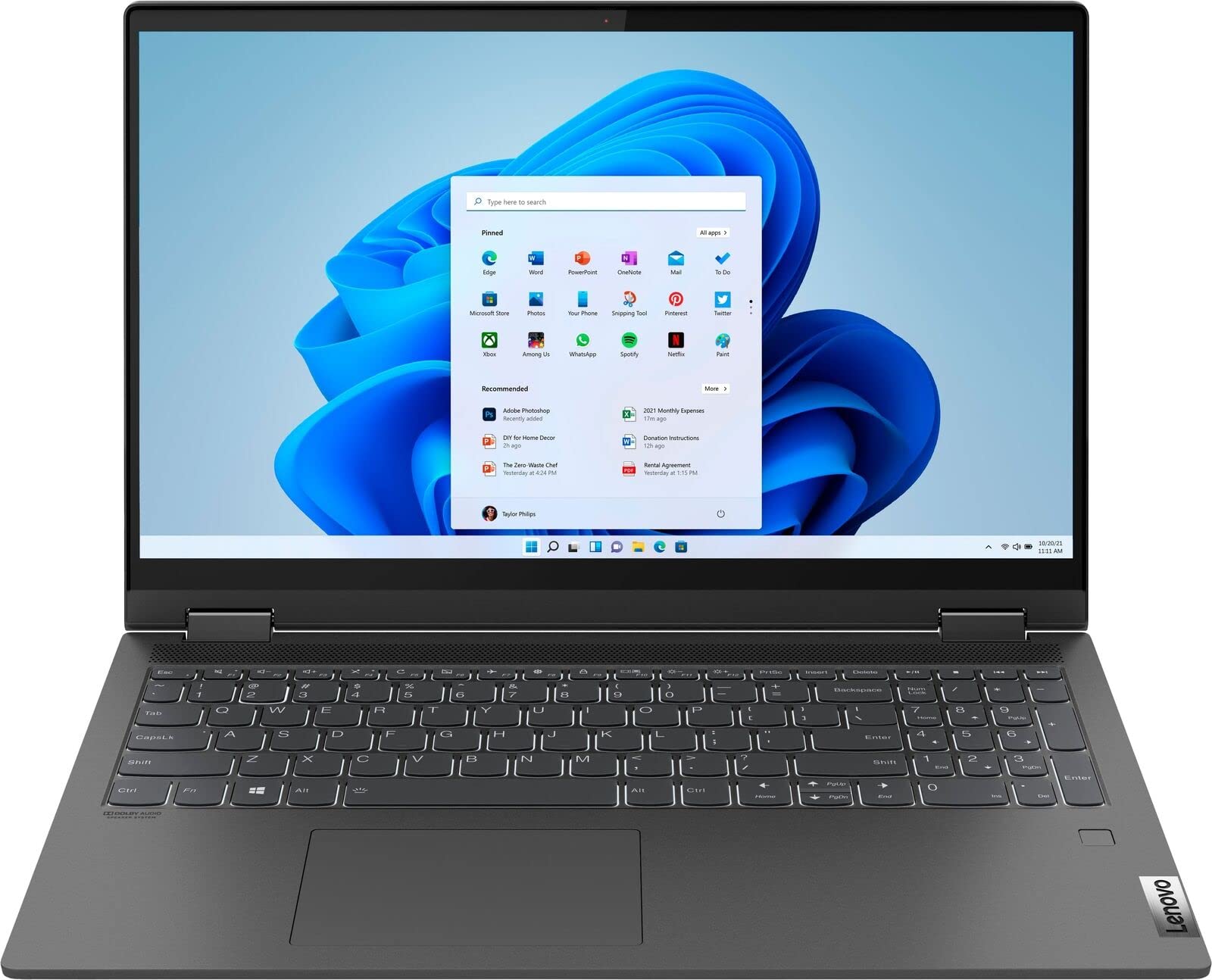 Lenovo Flex 5i 15.6" FHD Touch Screen Laptop | Intel Core i5-1135G7 Processor | 8GB RAM | 1024GB SSD | Intel Iris Xe Graphics | Windows 11 Pro | Graphite Grey | Bundle with Stylus Pen