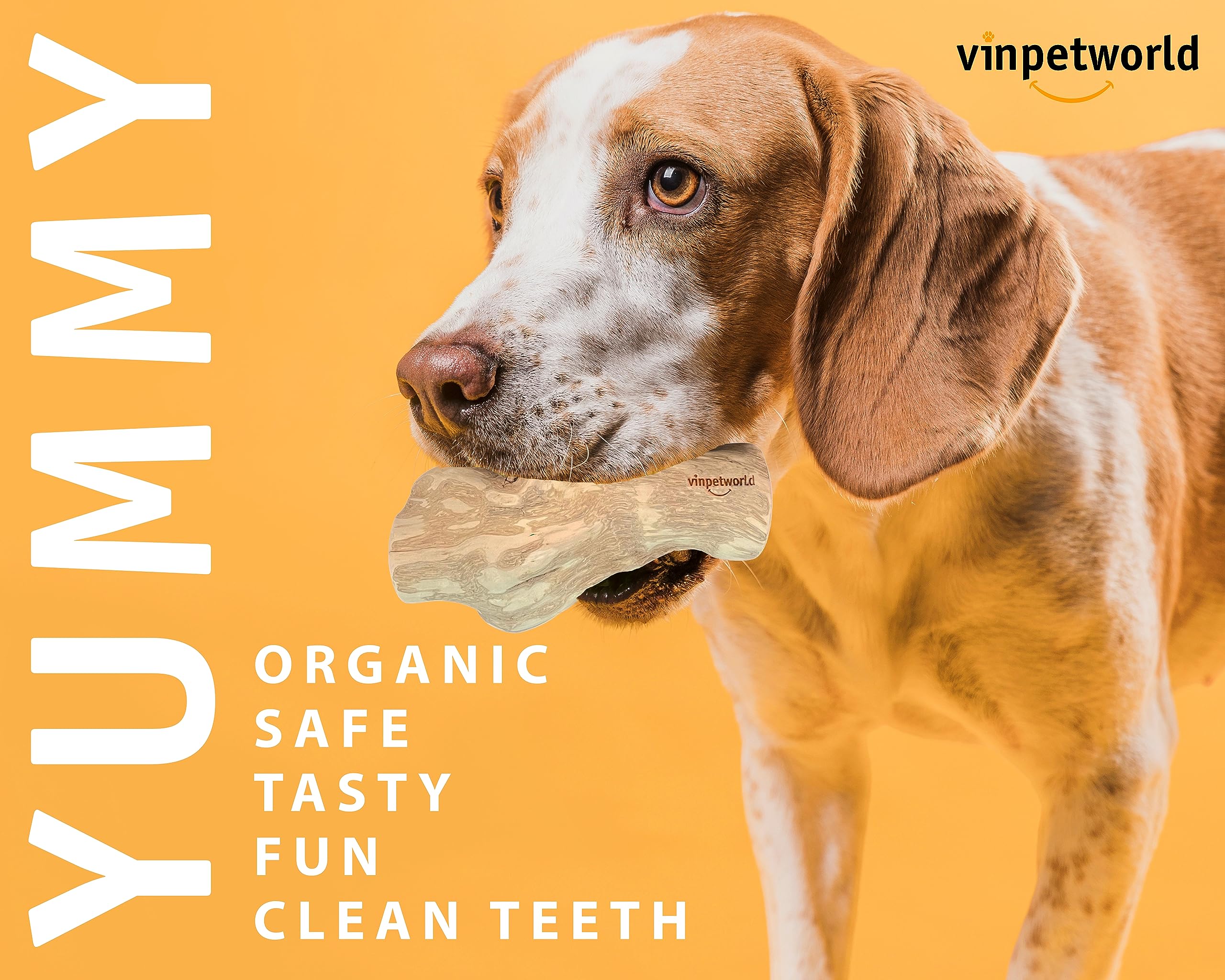 VINPETWORLD Dog Chew Toy - Boost Your Dog's Chewing Joy with This Safe, Natural Stick from Real Coffee Wood, Perfect for Your Joyful Four-Legged Friend - Size Medium (Pack of 2)