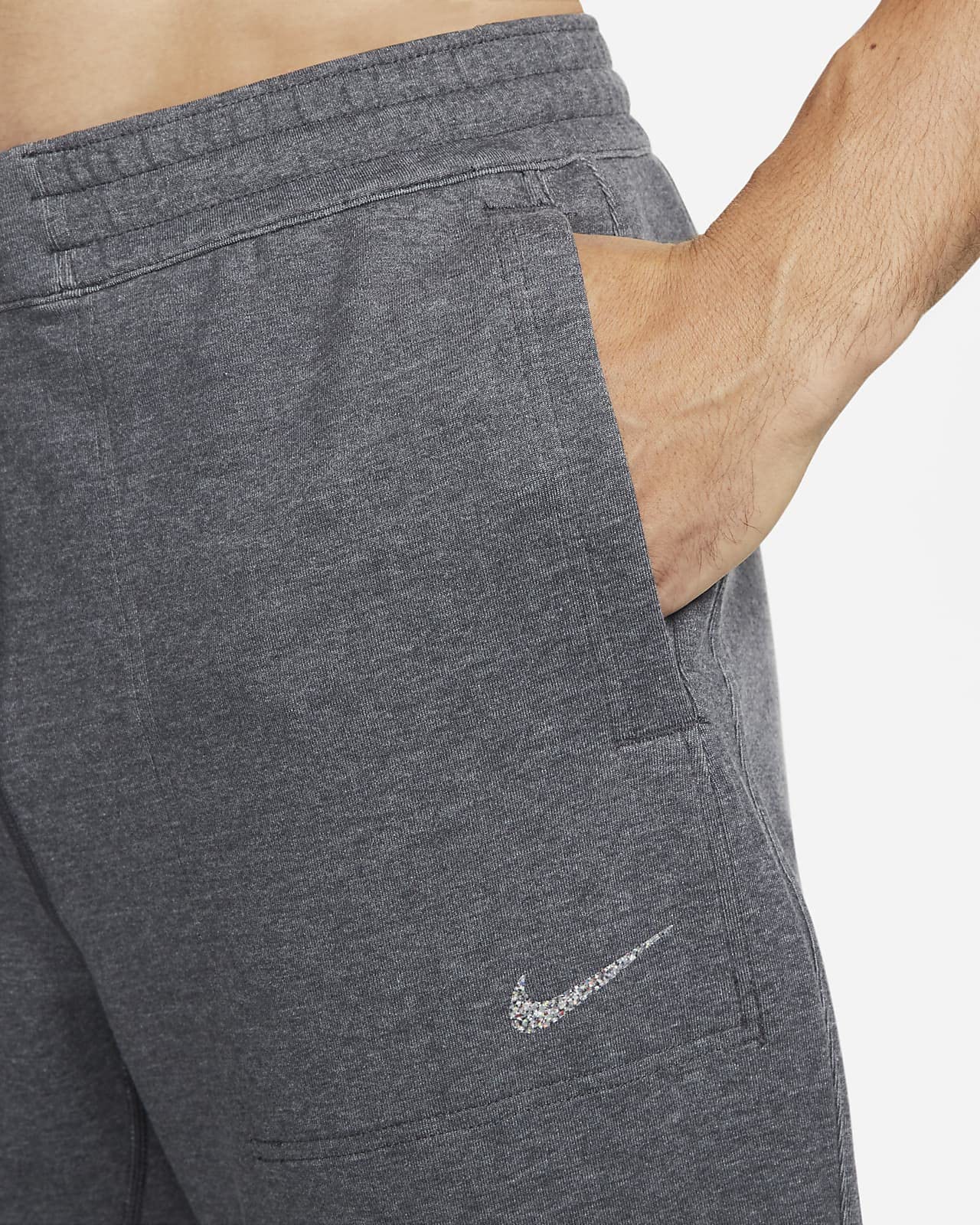 Nike Men's Yoga Dri-FIT Fleece Pants (as1, Alpha, l, Regular, Regular, Dark Grey)
