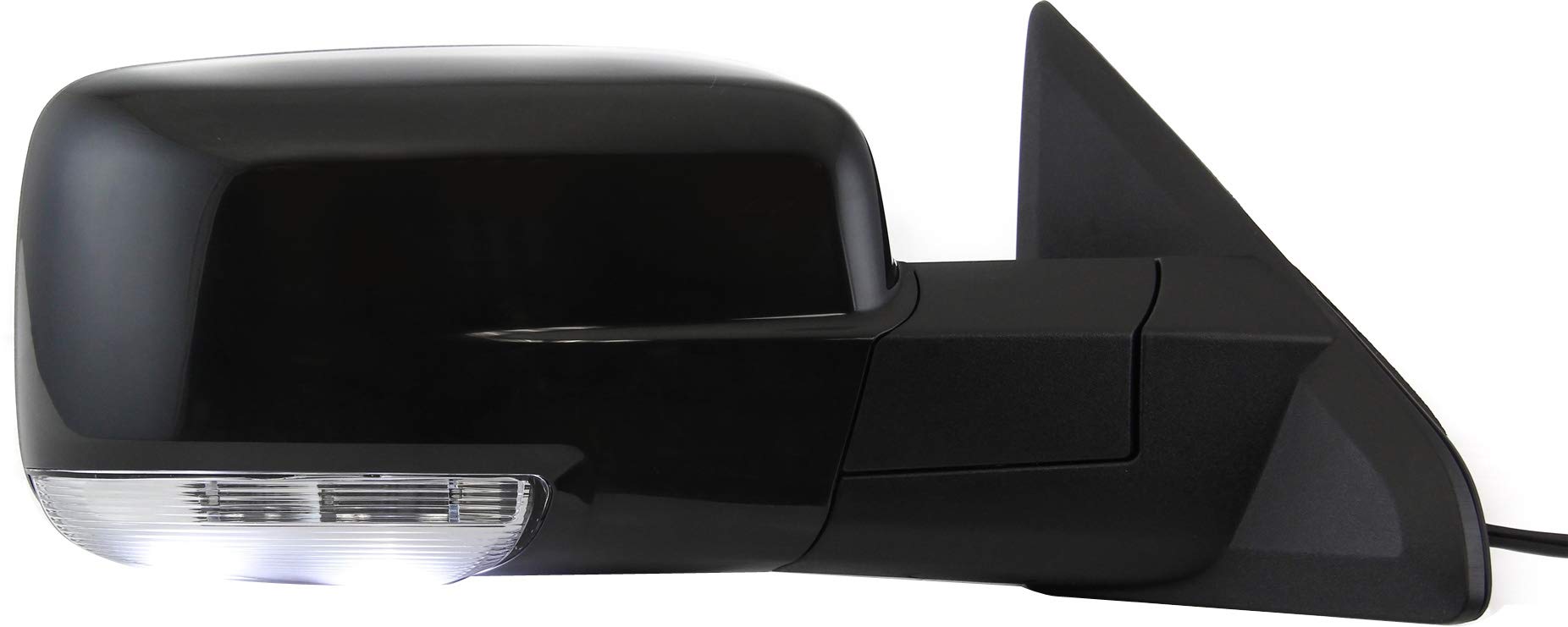 Kool Vue Passenger Side Power Heated Mirror for Ram 1500 2013-2015 Power Fold With Signal Light & Puddle Lamp Paintable For Models Without Towing Package