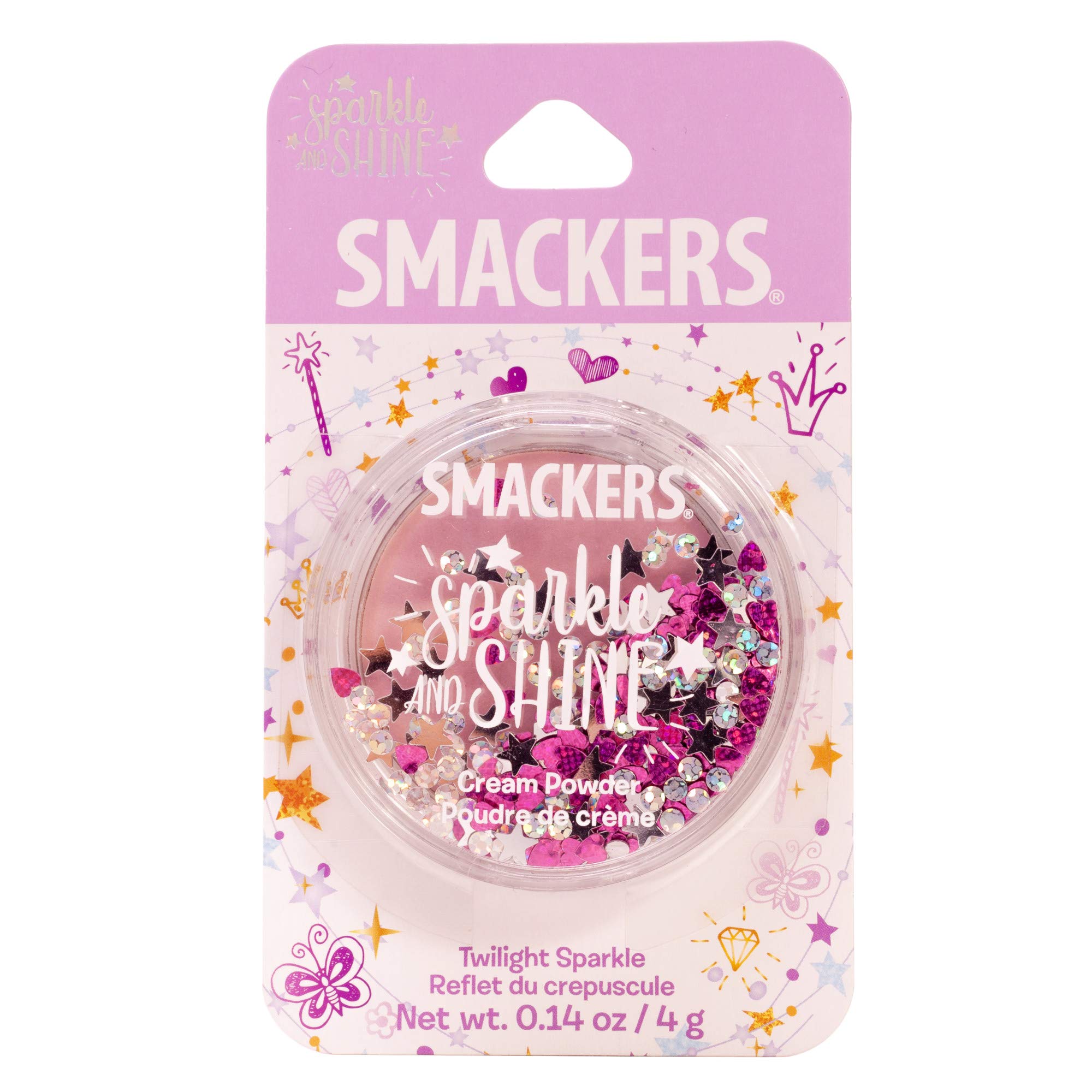 Lip Smacker Sparkle & Shine Cream Powder, Twlight Sparkle, 0.14 Ounce, Highlighter, Blush, Eyeshadow