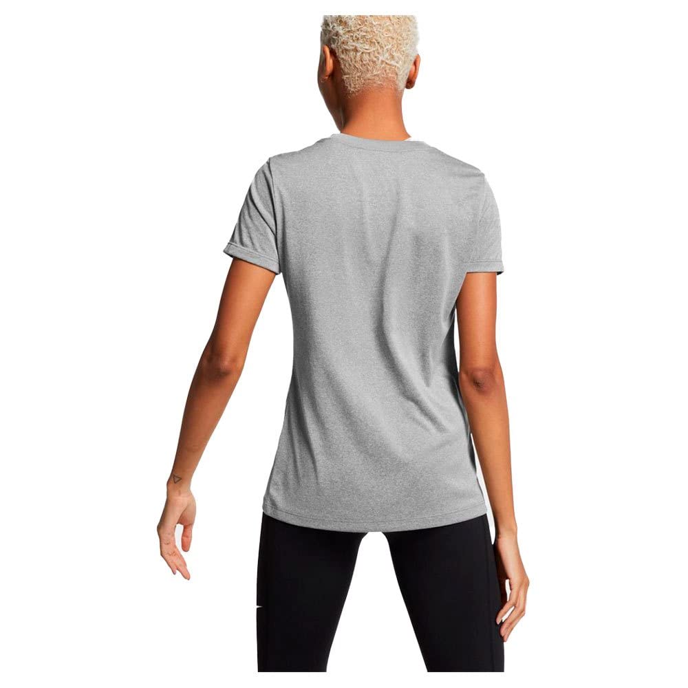 Nike Women's Legend Short Sleeve Shirt (as1, Alpha, x_l, Regular, Regular, Light Thistle/Black, X-Large)