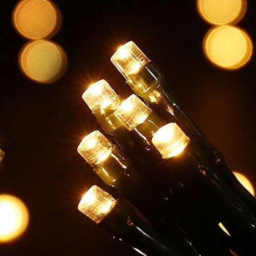 Joomer Christmas Lights Outdoor 82ft 200 LED String Lights 8 Modes Timer Indoor Outdoor Fairy Twinkle Lights for Xmas Tree Christmas Decorations(Warm White)