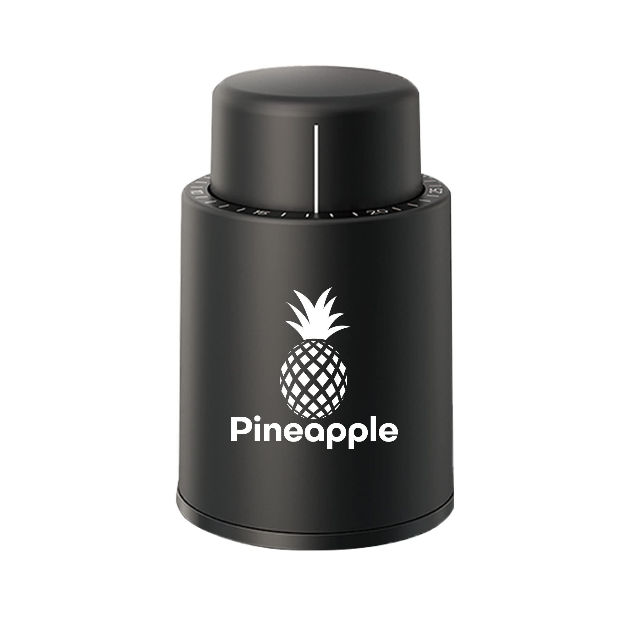Pineapple [2 PACK] Wine Stopper Vacuum Pump, Reusable Wine Bottle Saver, Wine Preserver Cork for Wine, Champagne, Gifts, Accessories