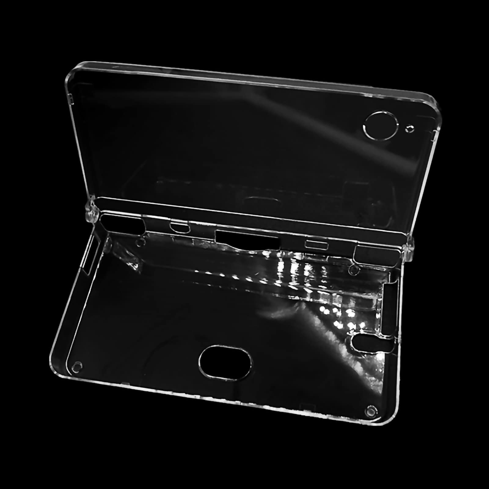 NDSiXL Protective Hard Housing Storage Case Crystal Replacement, Compatible with for Nintendo DSi XL / LL DSiXL DSiLL Handheld Console, Anti-Impact Transparent Protection Outer Casing Clamshell