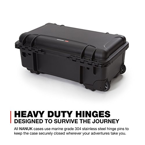 Nanuk 935 Waterproof Carry-On Hard Case with Wheels and Foam Insert (Black)