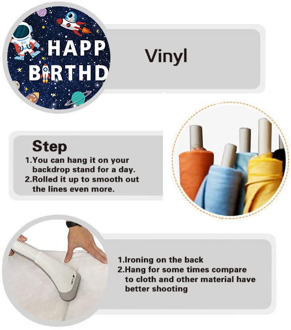 Outer Space Birthday Party Galaxy Solar System Backdrop Tablecloth Kit Rocket Astronaut Sun Planet Theme Tablecloth Boy Kids Party Decoration Supplies 5x3FT