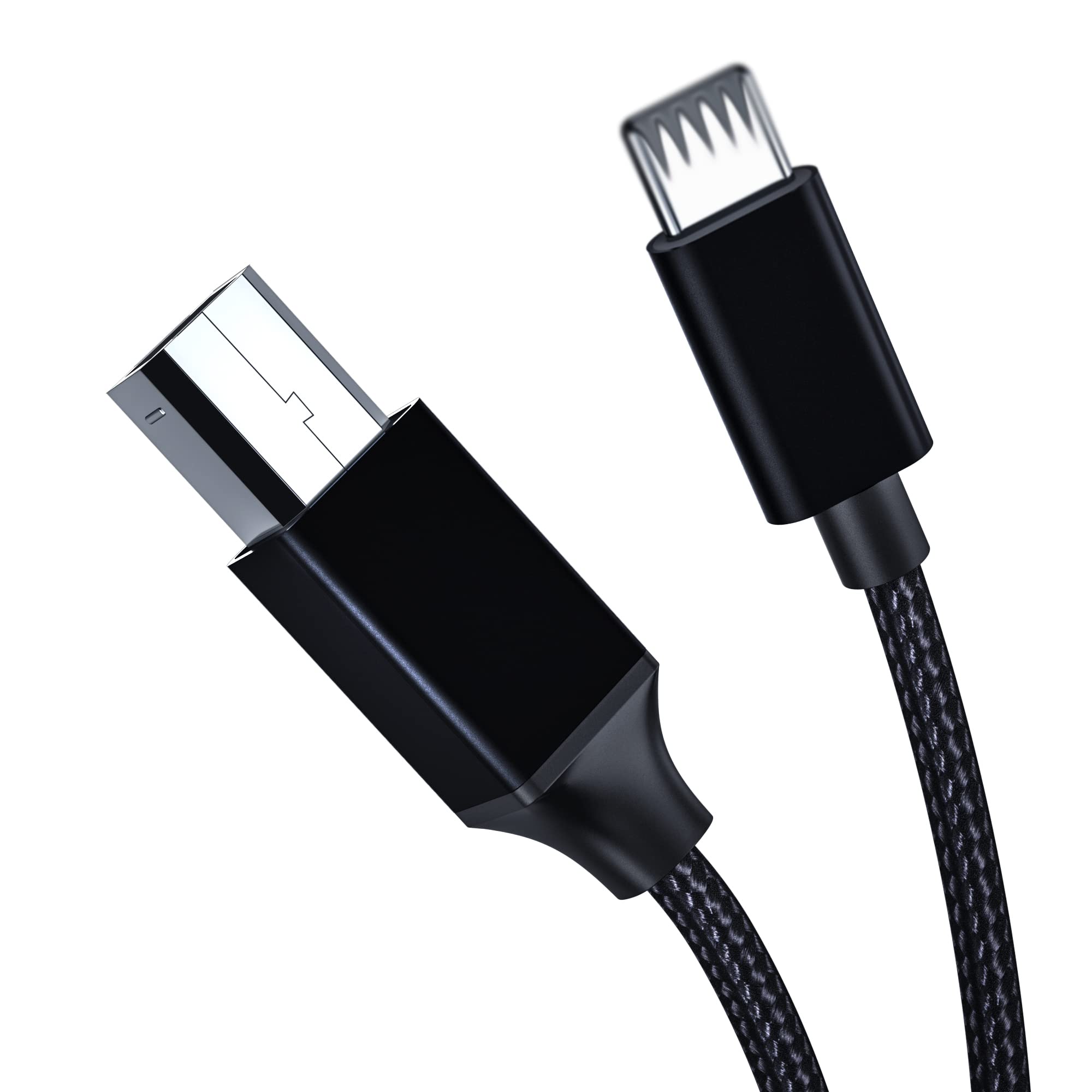Lightning to Midi Cable for iPhone i-Pad, 3.3FT USB 2.0 Type B to Lightning Cable Compatible with iPhone to Midi Controller, Electronic Music Instrument, Midi Keyboard, Recording Audio Interface