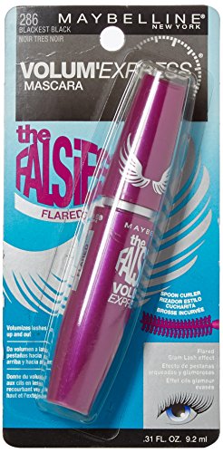 Maybelline New York Makeup Volum' Express The Falsies Flared Washable Mascara, Blackest Black, 0.31 Fl Oz (Pack of 1)