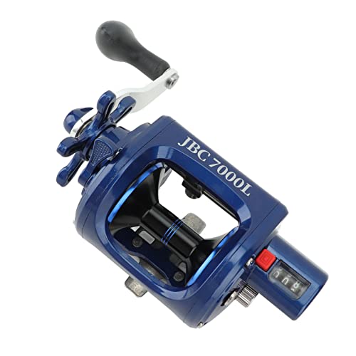 Vbestlife Baitcasting Fishing Reel, Round Baitcaster Reel Smooth Powerful Saltwater Inshore Surf Trolling Reel (JBC9000L)